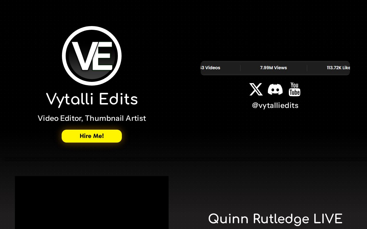 VytalliEdits YouTube Portfolio